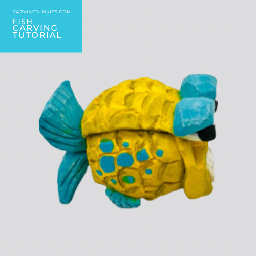 Carving a Fish From a Block of Wood with Only A Knife