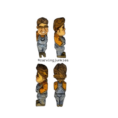 Tubby Man Wood Carving Project Using A Knife